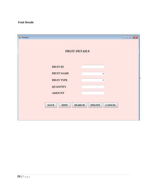 Fruit Shop Management System Project Reportpdf Operating Systems Computer Software And