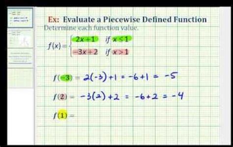 Determine Function Values for a Piecewise Defined Function (Example) Instructional Video for 8th ...