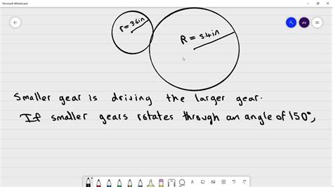 Solved Two Gears Are Adjusted S0 That The Smaller Gear Drives The