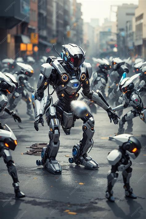 Premium Ai Image Nanobot Swarm Manipulator A Futuristic Superhuman