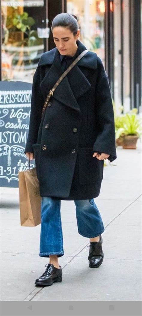 Jennifer Connelly Street Style Jennifer Connelly Hair Black Wool