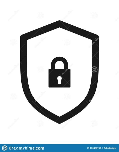 Shield Security Lock Icon Simple Vector Filled Flat In Shield Security Lock Ico Sponsored