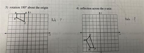 Answered 3 Rotation 180 About The Origin R Ay B K Z Rule 4 Reflection