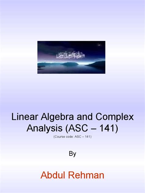 chapter 1 systems of linear equations an pdf matrix mathematics