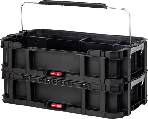 KETER 237897 Connect Caddy Tool box (empty) Black | Conrad.com