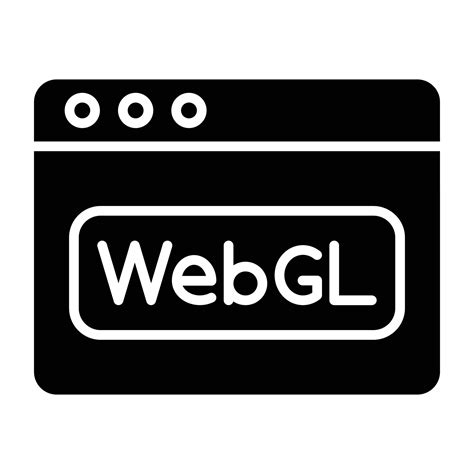 Webgl Icon Style 9356331 Vector Art At Vecteezy