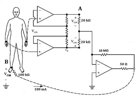 SOLVED In The Circuit Below The Voltage Value Of Vcm Common Mode Is Calculated By Moving