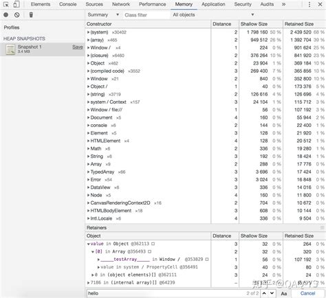 使用 chrome devtools memory 面板 知乎