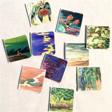 앵 일러스트 정사각 스티커 세트 Paperuler