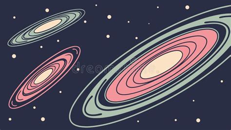Multiple Spiral Galaxies In Cosmic Space Vector Vector Design Generative Ai Stock Vector