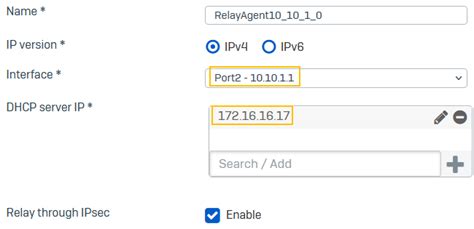 Send Dhcp Traffic Over Policy Based Ipsec Vpn To Servers Sophos Firewall