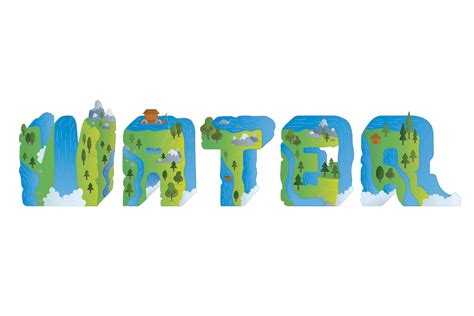 Water Typeface Illustrative Typeface By Ariel Koh