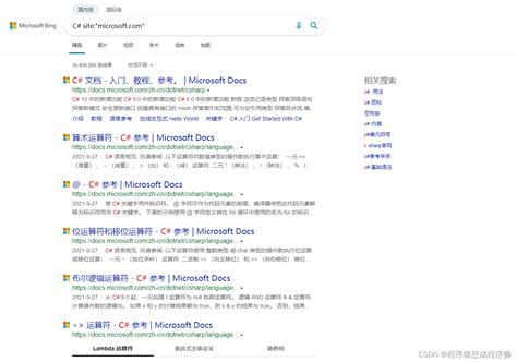 Bing 高级检索微软bing检索式 Csdn博客
