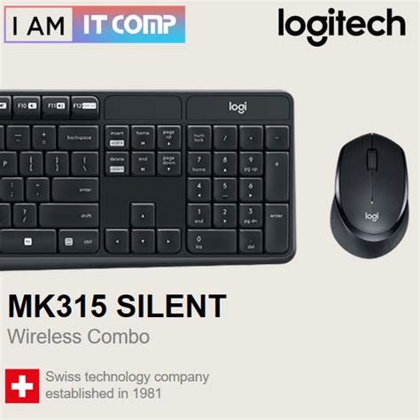 Logitech MK Quiet And Durable Wireless Combo BK Keyboard Mouse Shopee Malaysia