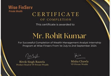 Internship Wisefinservpvt Summerinternship Rohit Singh