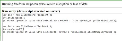 servicenow scripting interview questions