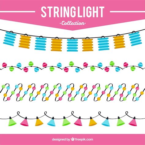 Free Vector Collection Of Decorative Elements Lights