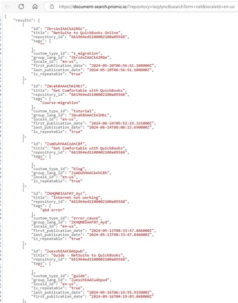 New Search Feature Doesn T Work Always Errors Out Developing With Prismic Prismic People