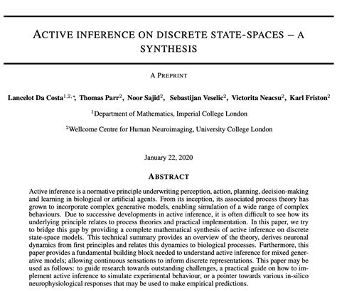 free energy principle