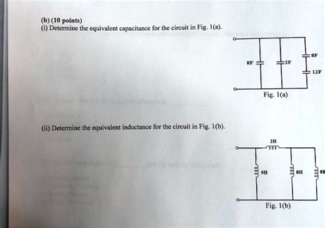 Solved 1 Determine The Equivalent Capacitance For The Circuit In Fig