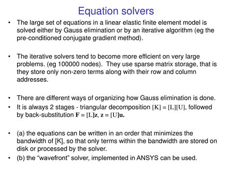 ppt mech3300 finite element methods powerpoint presentation free
