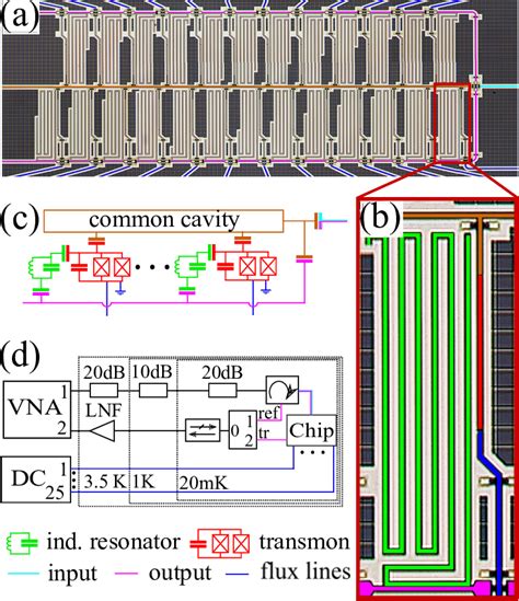 Superconducting Circuit And Scheme Of Measurement A False Colored