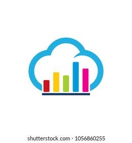 Graph Cloud Logo Icon Design Stock Vector Royalty Free 1056860255