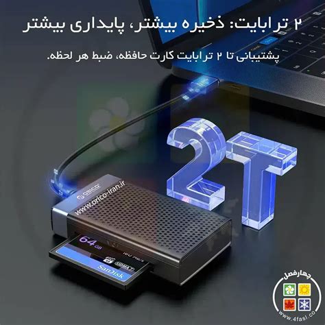رم ریدر Usb3 0 مدل Orico Cl4t A3 جانبی رایان