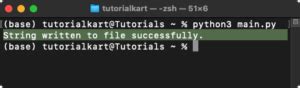 How To Write A String To A File In Python