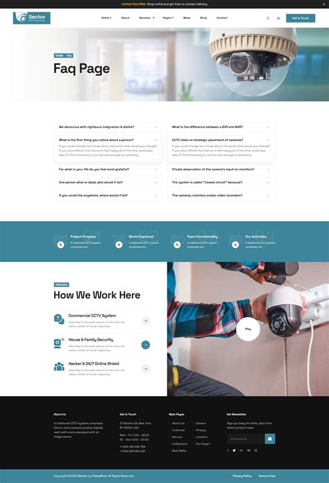 Sectox Cctv And Security Psd Template Themepure