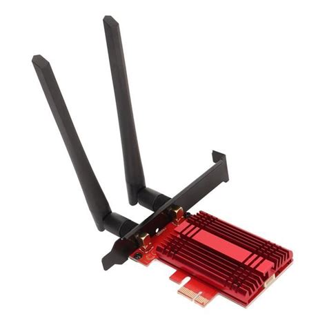 Qqmora Carte Wifi 6 Carte Réseau Gigabit Wifi 6 Bluetooth 52 24g 58g