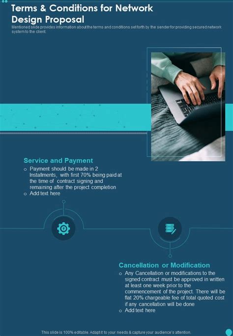 Terms And Conditions For Network Design Proposal One Pager Sample Example Document