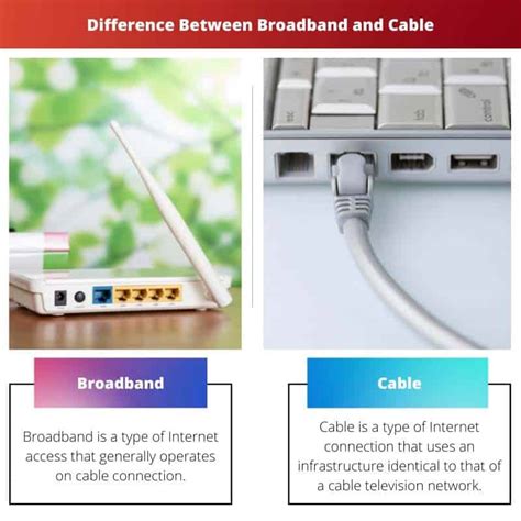 Broadband Vs Cable Difference And Comparison