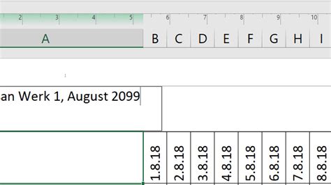 16072018 Excel 2016 Spaltenbreite Anpassen Kopf Und Fusszeile