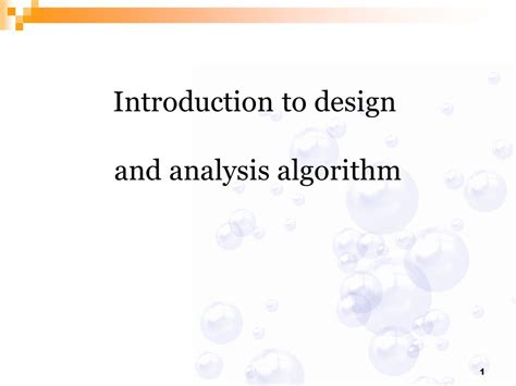 1 introduction to design and analysis algorithm ppt download