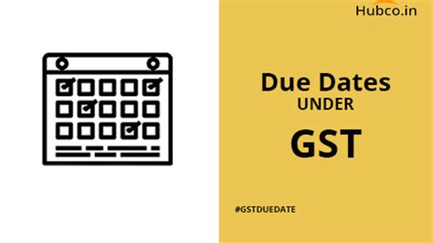 Gst Return Due Date For 2018