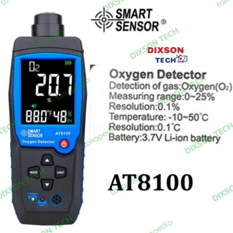 Jual Alat Ukur Deteksi Oxygen O2 Sensor Detector Smart Sensor At8100 Jakarta Selatan Dixson