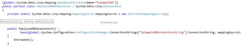 Linq To Sql Dbml File Tutlane