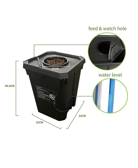 4 Buckets 27l Plant Hydroponics System Rdwc Clone Bucket Air Pump And Cycle Pump