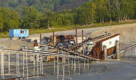 Open Cast Mine On Mining Operations In Wood Stock Photo Image Of Breaking Destruction