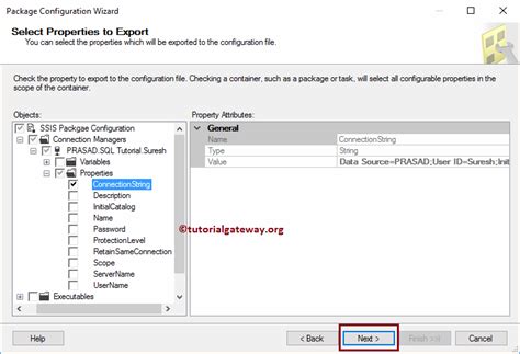 SSIS Package Configuration Using XML Configuration File
