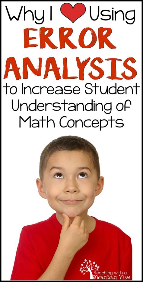 Teaching With A Mountain View Error Analysis For Enrichment And Critical Thinking