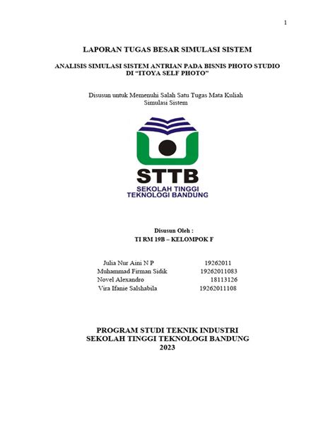 Laporan Tugas Besar Simulasi Sistem Pdf