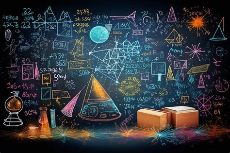 Filled With Complex Equations Premium Ai Generated Image