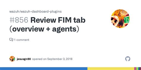 Review Fim Tab Overview Agents · Issue 856 · Wazuhwazuh Dashboard
