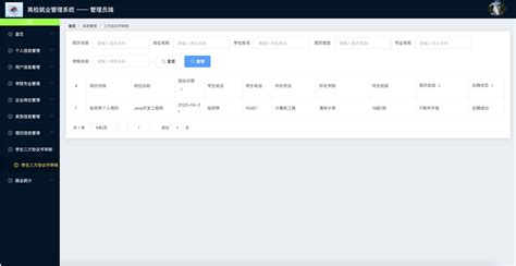 Springboot高校就业管理系统 Csdn博客