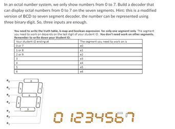 In An Octal Number System We Onily Show Numbers Frem Chegg