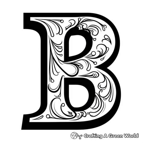 letter b coloring pages free and printable