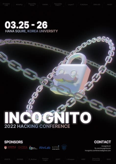 Incognito 2022 Hacking Conference 후기 brwook