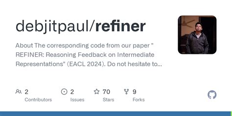 Github Debjitpaulrefiner About The Corresponding Code From Our Paper Refiner Reasoning